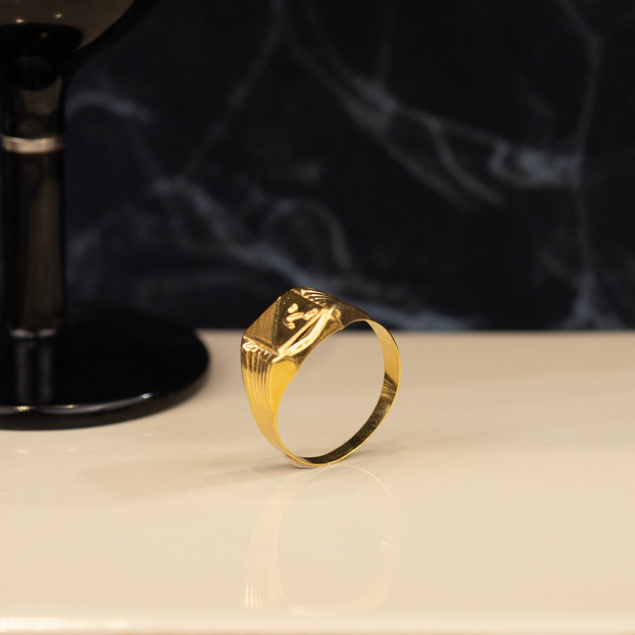 Gold Men’s Ring R242 | Sepvergara.com