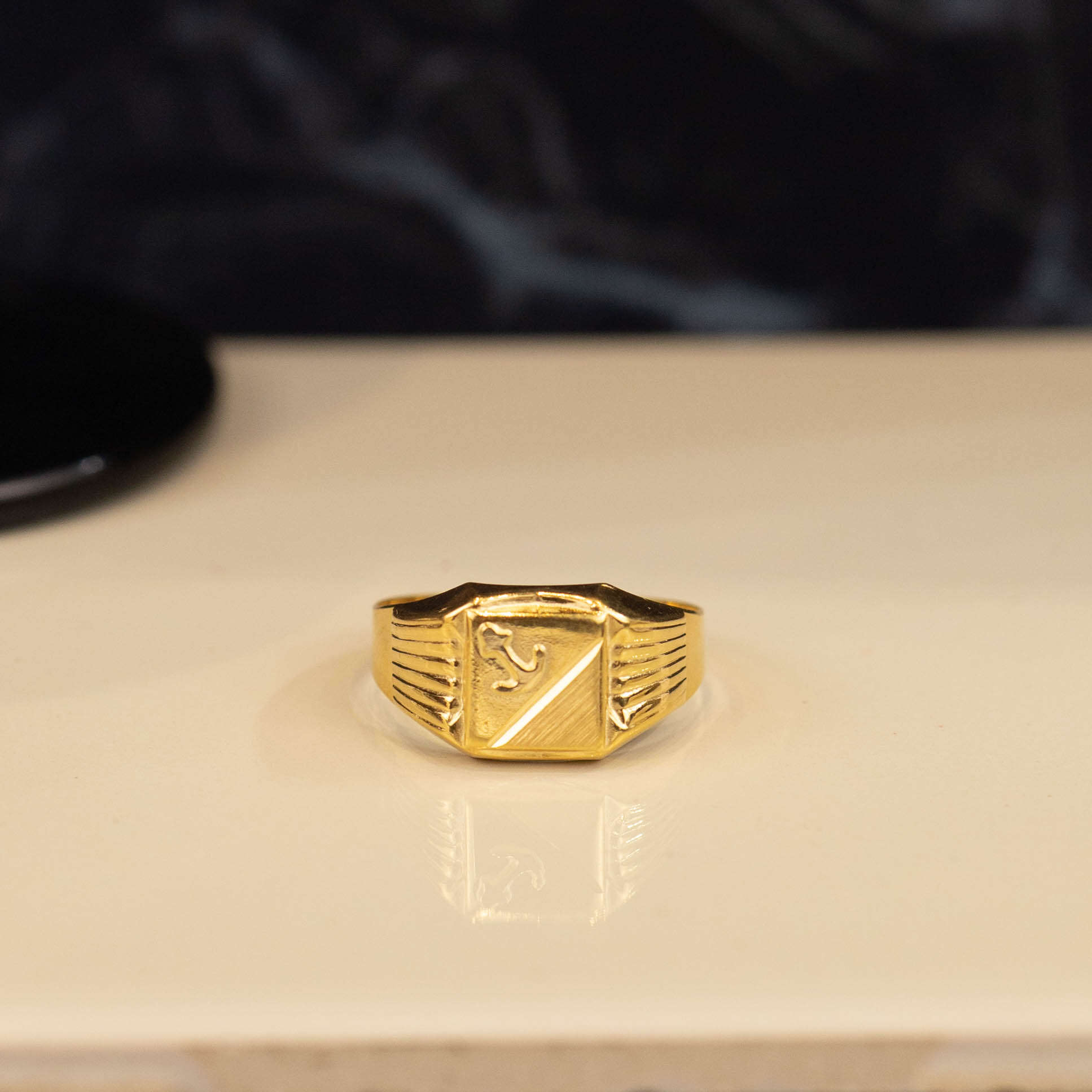 Gold Men’s Ring R242 | Sepvergara.com